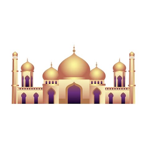 Ilustração De Mesquita Em Gradiente Psd Grátis