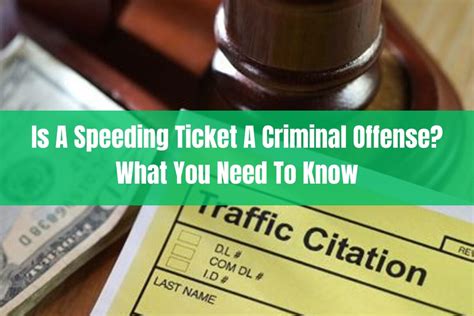 Is A Speeding Ticket A Misdemeanor How Speeding Can Become Criminal