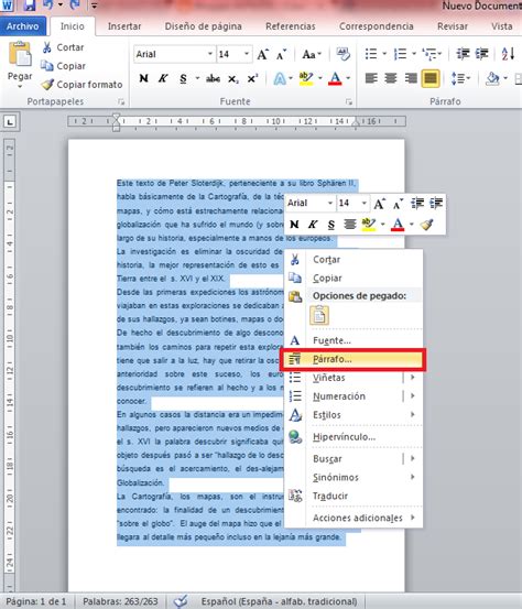 Aytuto Insertar Sangría En Word