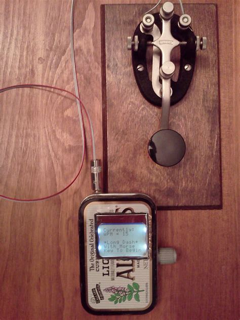 arduino magic morse with nokia 84x84 display minty magic morse
