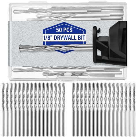 Tondiamo 50 Pcs Drywall Bit Drywall Guide Point Cutting Bits Diameter Drywall Router