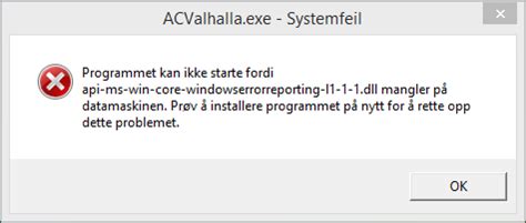 Fix Api Ms Win Core Windowserrorreporting L1 1 1 Dll Missing Error