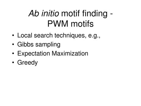 Ppt Motif Finding Lecture 1 Powerpoint Presentation Free Download