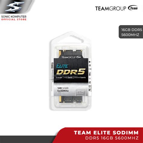 Jual Ram Laptop Team Elite Sodimm Ddr5 16gb 5600mhz Laptop Memory