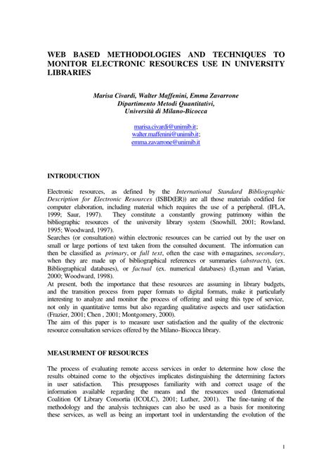 Pdf Web Based Methodologies And Techniques To Monitor Electronic