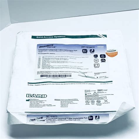 New Bard 1618070 Powerport Clearvue Implantable Port Disposables