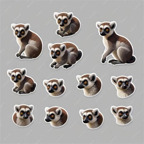 Premium Vector A Collection Of Pandas With Black Eyes And Black Eyes