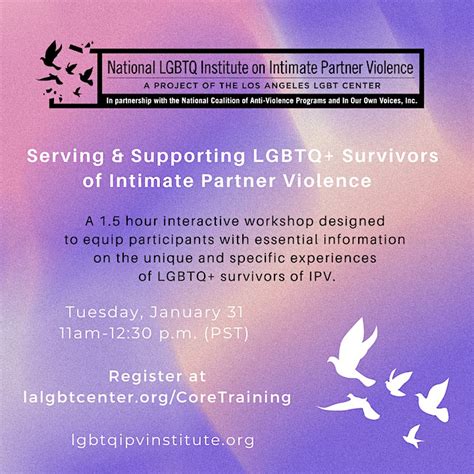 Serving And Supporting Lgbtq Survivors Of Domestic Violence