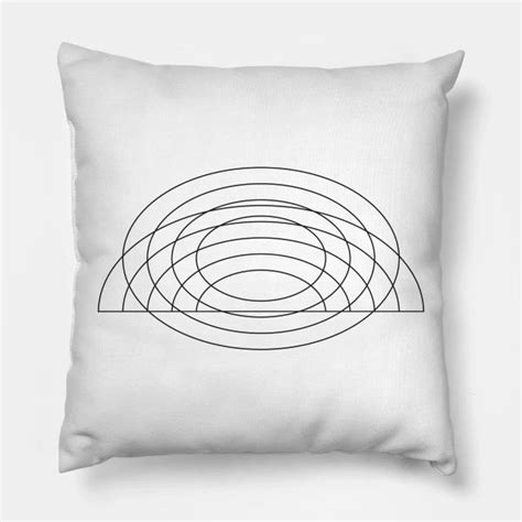 Minimal Ellipse Rainbow Line Drawing Black By Ellenhenryart Graphic