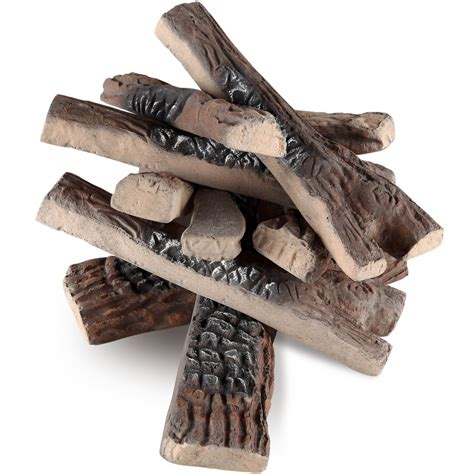 Vevor Vevor 10 Pcs Gas Fireplace Logs Large Ceramic Logs For Fireplace