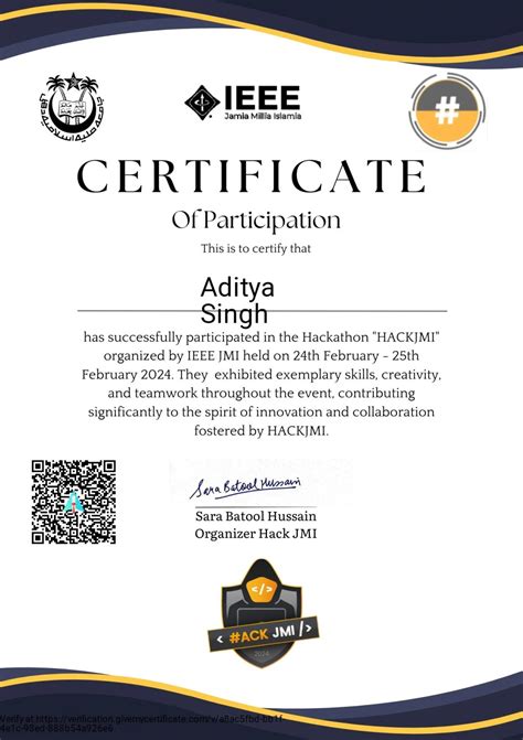 Aditya Singh On Linkedin Hackathon Ieeejmi Techinnovation