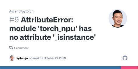 Attributeerror Module Torch Npu Has No Attribute Isinstance Issue Ascend Pytorch