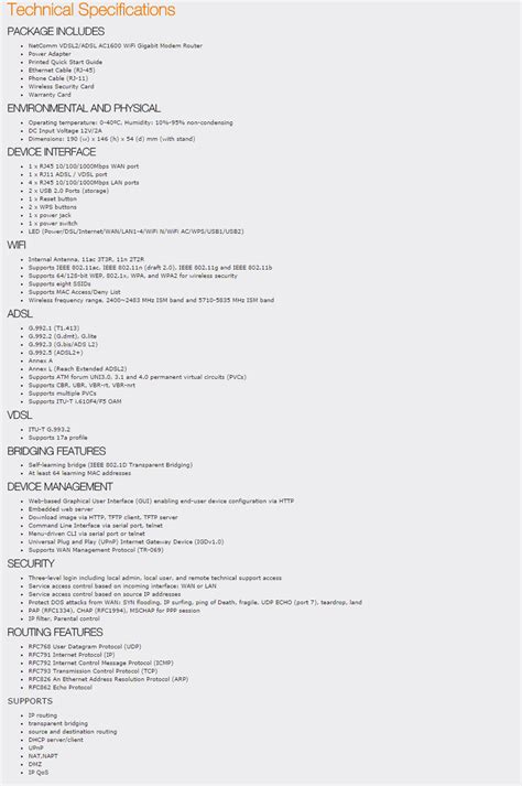 Buy Netcomm NF8AC VDSL ADSL AC1600 WiFi Gigabit Modem Router NETC NF8AC PC Case Gear Australia