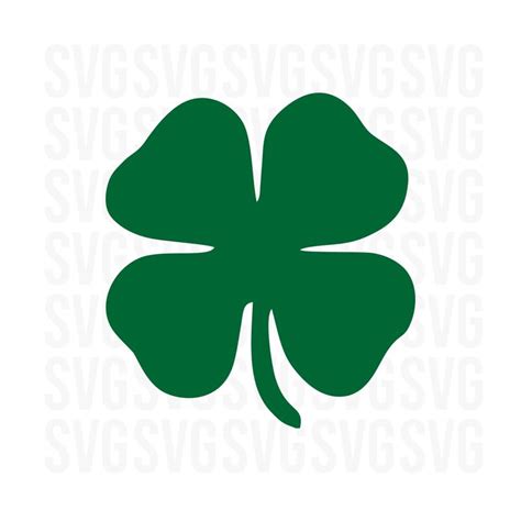 Clover Svg 4 Leaf Clover Svg Irish Clover Svg St Patricks Day Svg