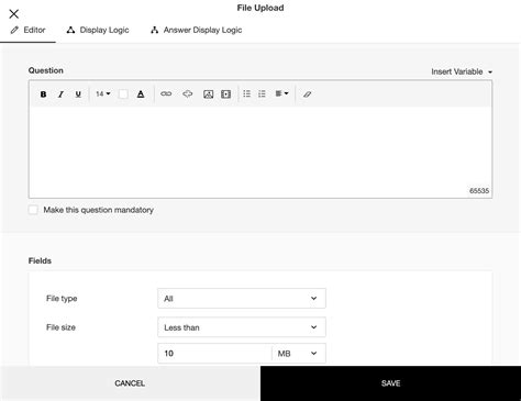 How To Create File Upload Questions In Zoho Survey Online Help Guide
