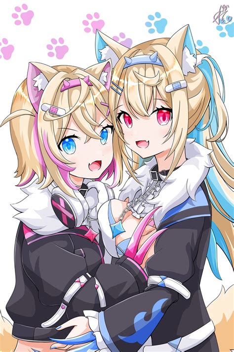 Mococo Abyssgard And Fuwawa Abyssgard Hololive And More Drawn By Remone Danbooru
