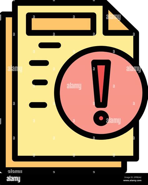 Warning Instructions Icon Outline Warning Instructions Vector Icon For