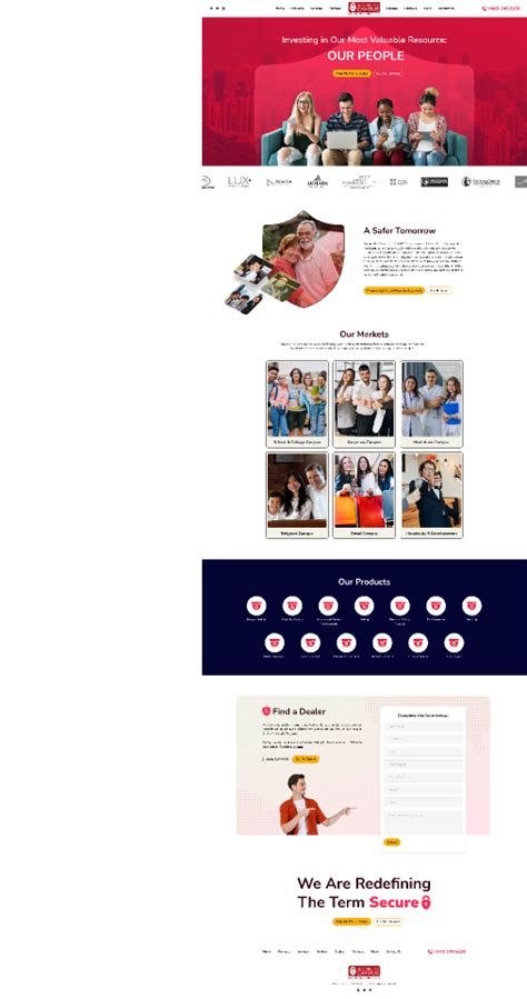 Secure My Campus Web Design Mockup Figma