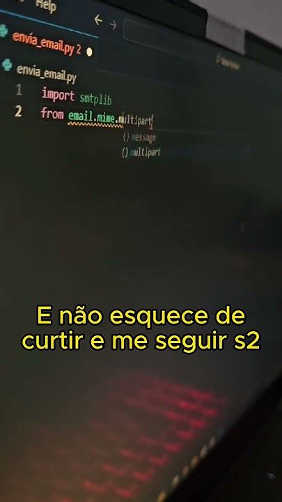 Envie Emails Com O Python Python Programação Tech Programming