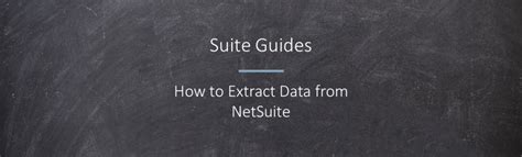 How To Export Netsuite Data Step By Step Guide