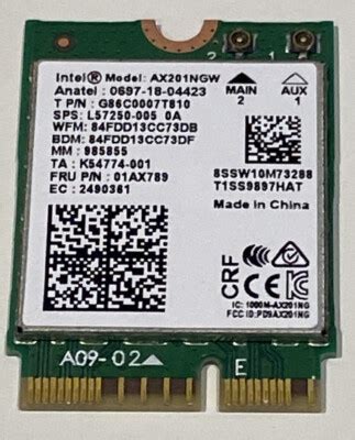 Intel AX NGW WiFi NGFF Wireless Card READ DESCRIPTION BEFORE PURCHASE W EBay UK