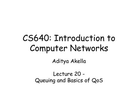 Ppt Cs640 Introduction To Computer Networks Powerpoint Presentation Id1407960