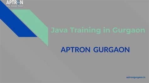 Java Training In Noida Ppt