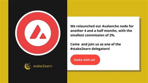 Avalanche Validator Node Relaunched Rstake2earn