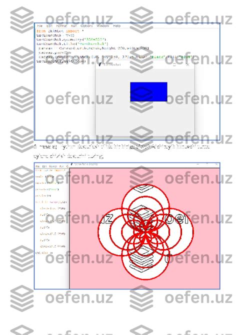 PYTHON DASTURLASH TILI TARKIBIDA GRAFIKLAR CHIZISH VA ULARNI QAYTA ISHLASH