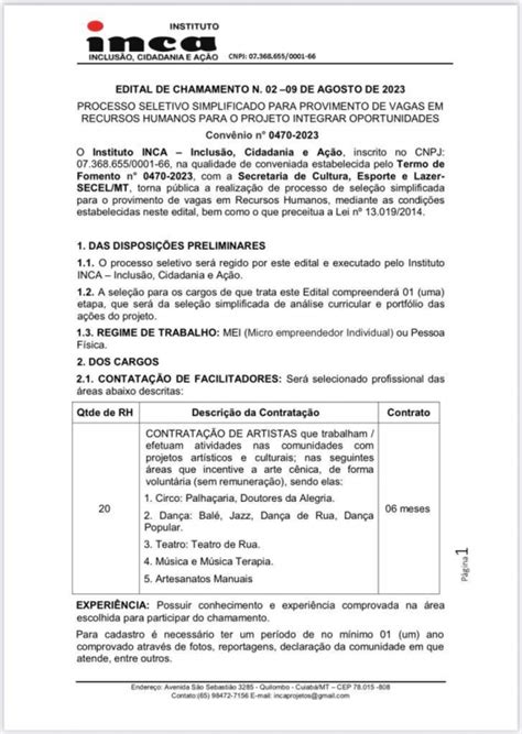 Processo Seletivo Simplificado Para Provimento De Vagas Em Recursos