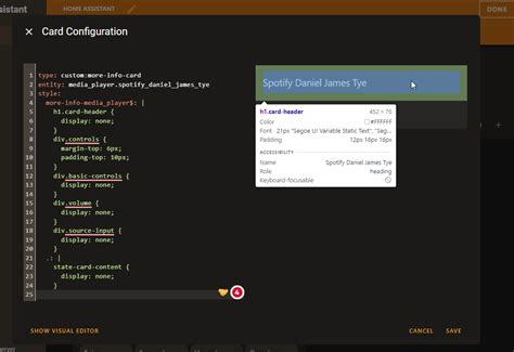 🔹 card mod add css styles to any lovelace card dashboards