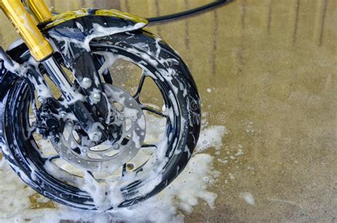 Motorcycle wash stock photo. Image of power, soap, male - 189741658