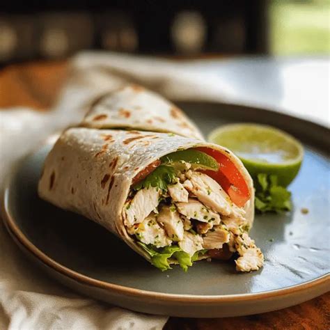 Cilantro Lime Chicken Wraps Recipe Yumm