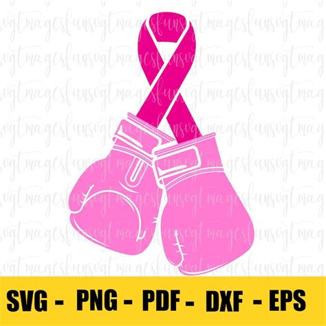 Svg Of Pink Boxing Gloves For Breast Cancer Awareness To Fig Inspire
