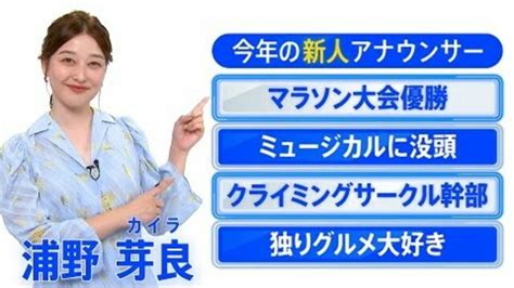2024年入社のtbs新人アナウンサーは 浦野芽良 うらの･カイラ ミュージカルに没頭した中高時代【tbs】 Antenna アンテナ