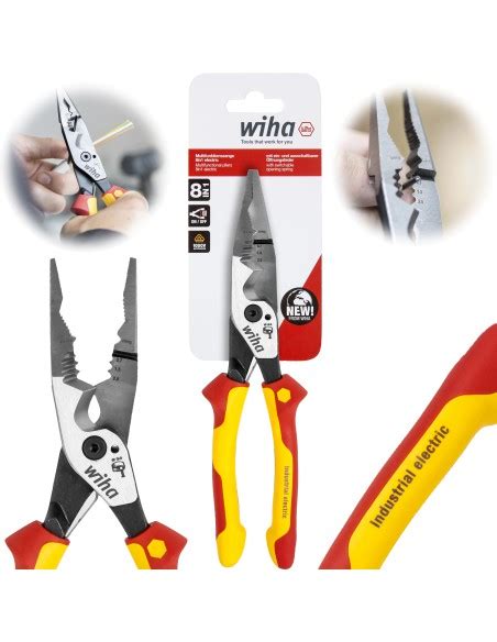 Wiha Szczypce Izolowane Do Prac Elektroinstalacyjnych 8w1 225 Mm 45705