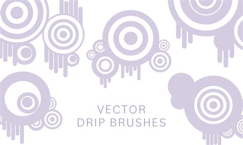 Vector Drip Brushes Photoshop Brushes Photoshop Resources