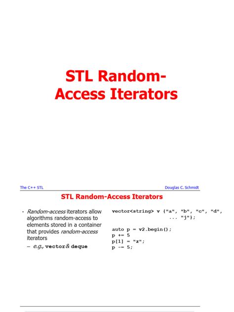 random access iterators pdf c computer science