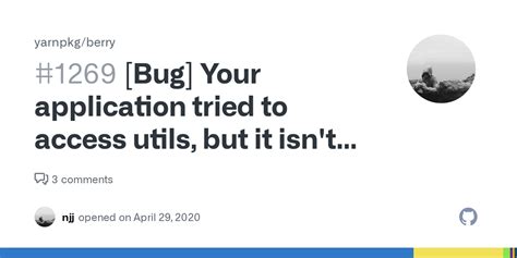 Bug Your Application Tried To Access Utils But It Isnt Declared In
