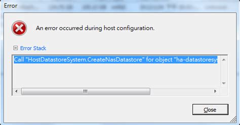 Chandler VMware ESX Mount Nfs Datastores