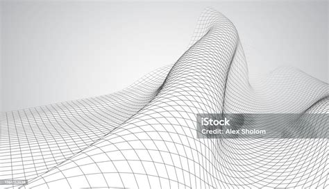 굽힘 및 웨이브가 있는 추상 벡터 3d 배경 3차원 형태에 대한 스톡 벡터 아트 및 기타 이미지 3차원 형태 Brand