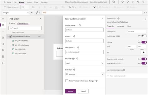 Make Your First Power Apps Canvas Component