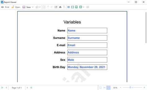 Using Report Variables In Code Samples