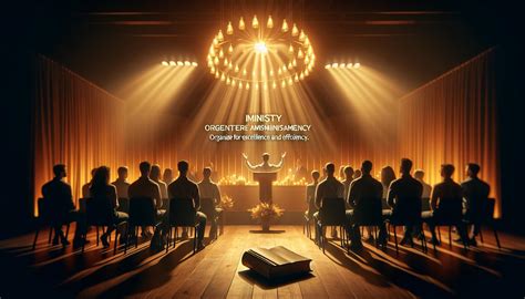 Ministry Administration Organize For Excellence And Efficiency