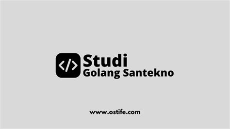 Mulai Belajar Golang Dengan Mudah Panduan Dan Tutorial Gratis Di