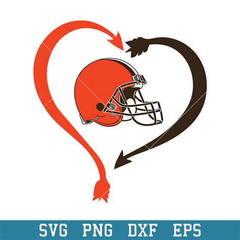 Cleveland Browns Heart Svg Cleveland Browns Svg Nfl Svg P Inspire