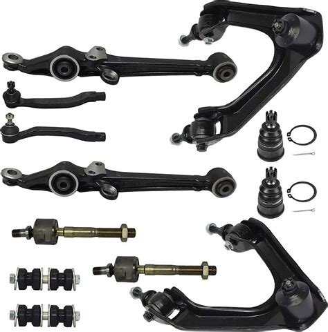 Pc Front Upper Lower Control Arms Ball Joints Sway Bar Links Suspension Kit