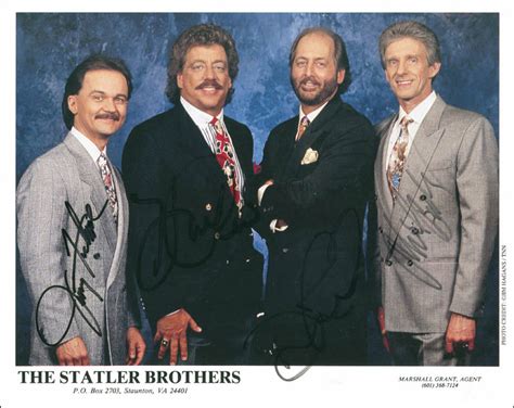 The Statler Brothers Autographed Signed Photograph With Co Signers