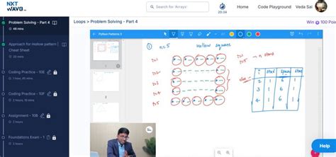 Day39 Day39 50daysofcode 50daysofcode Nxtwave Hollowpatterns Veda Sai