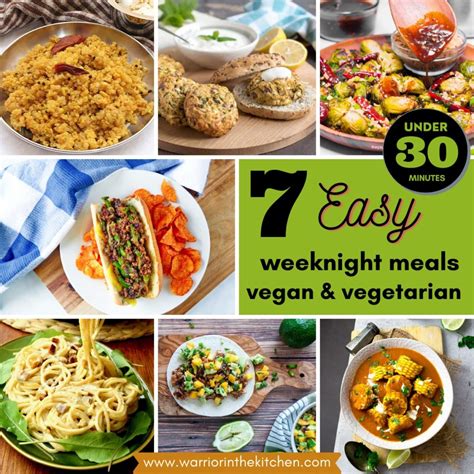 7 Easy Weeknight Vegan And Vegetarian Recipes Ready In 30 Minutes